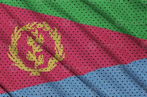 Eritrea Flag Printed On A Polyester Nylon Sportswear Mesh Fabric Stock Photo At Vecteezy