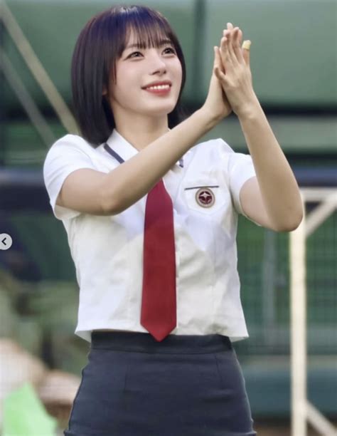 치어리더 하지원 교복부터 유니폼까지 단발 여신의 매력 [★sns] 네이트 스포츠