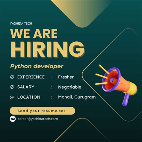 Pythondeveloper Fresherjobs Techjobs Python Developerjobs