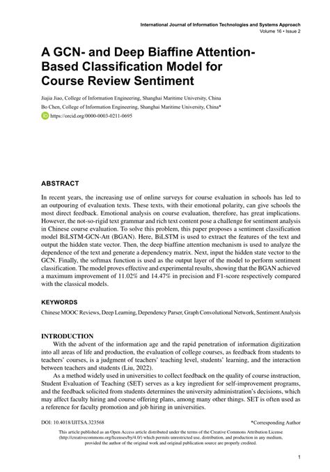 Pdf A Gcn And Deep Biaffine Attention Based Classification Model For