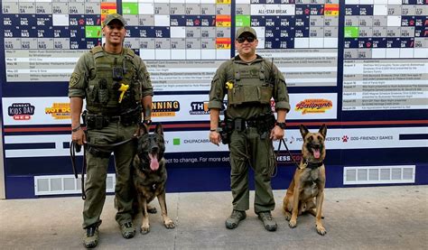 Deputy D Johnson And K9 Enzo With Deputy David Dickerson And K9 Max