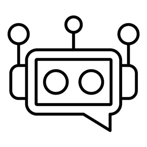 Premium Vector Virtual Assistant Line Illustration