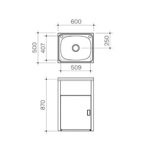 Clark Utility 42 Litre Standard Tub And Cabinet