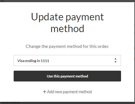 Managing Payment Methods Sideshow Knowledge Base