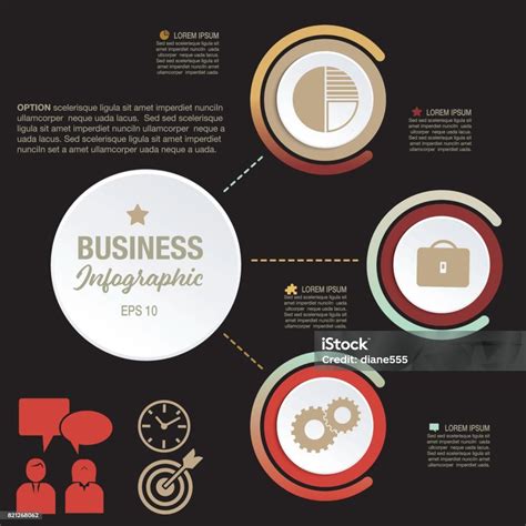 3d 원형 및 Iocns와 비즈니스 Infographic 서식 파일 그래프에 대한 스톡 벡터 아트 및 기타 이미지 그래프 기업 재무와 산업 다이어그램 Istock