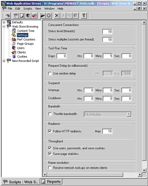 Load Testing Web Applications Using Microsofts Web Application Stress Tool