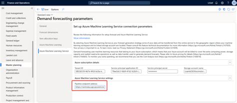 Set Up Azure Machine Learning Service For Dynamics 365 Supply Chain Demand Forecast Samuel