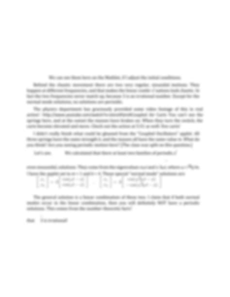 solution the first two combine to give the general sinusoid of angular