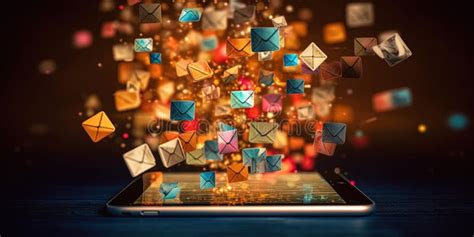 Sending And Receiving Emails Concept Modern Communication Stock Illustration Illustration Of