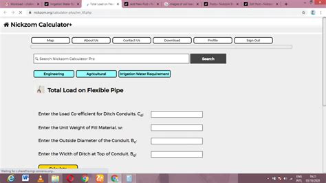 How To Calculate And Solve For Total Load On Flexible Pipe Irrigation Water Requirement