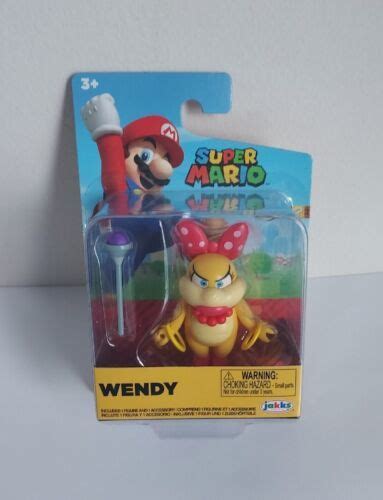 Super Mario Bros Wendy Koopa Wmagic Wand 25 Action Figure Nintendo