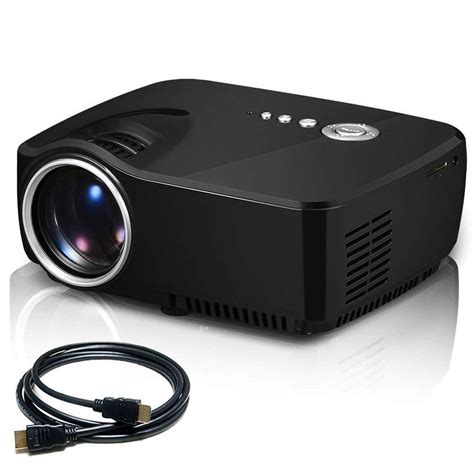 ERISAN Portable LED Projector Lumens For Outdoor Indoor Movie Night Support Blu