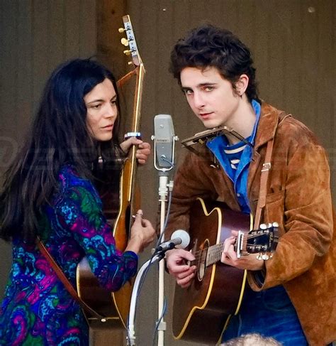 Timothée Chalamet And Monica Barbaro Filming ‘a Complete Unknown On