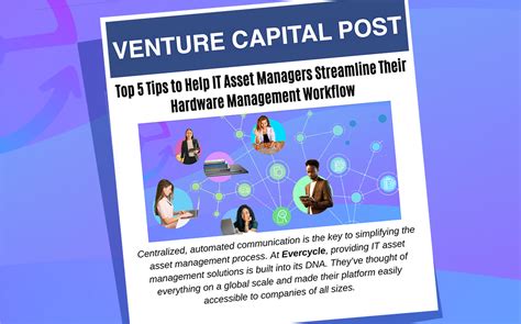 Top 5 Tips To Help It Asset Managers Streamline Their Hardware