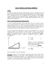 Understanding Vectors And Vector Addition In College Physics Course Hero