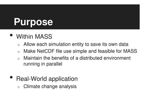 Parallel NetCDF MASS Development Ppt Download