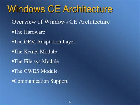 PPT Windows CE Development PowerPoint Presentation Free Download ID