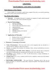 CBSE Class 12 Informatics Practices Networking And Open Standards Pdf Downloaded From