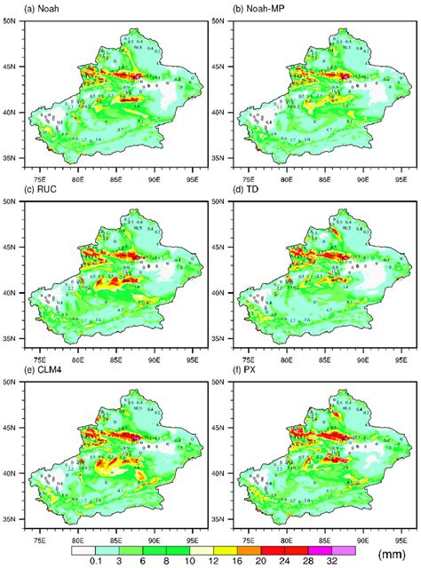 Spatial Distributions Of Simulated Shading And Observed Marked With