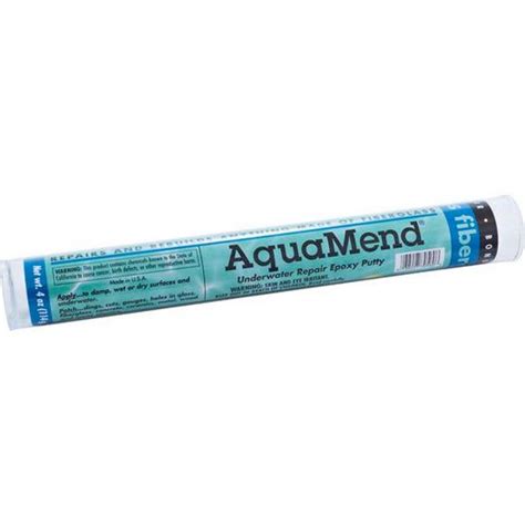 Polymeric Systems Underwater Epoxy Putty Aquamend 4oz Stick In The Swim