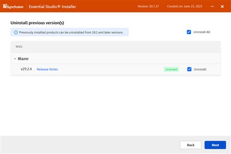 installing syncfusion blazor web installer syncfusion