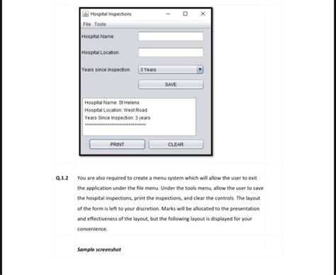 Solved Develop A Java Gui Application That Will Capture A