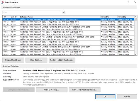 Selectdatabasepng — Seerstat Help System