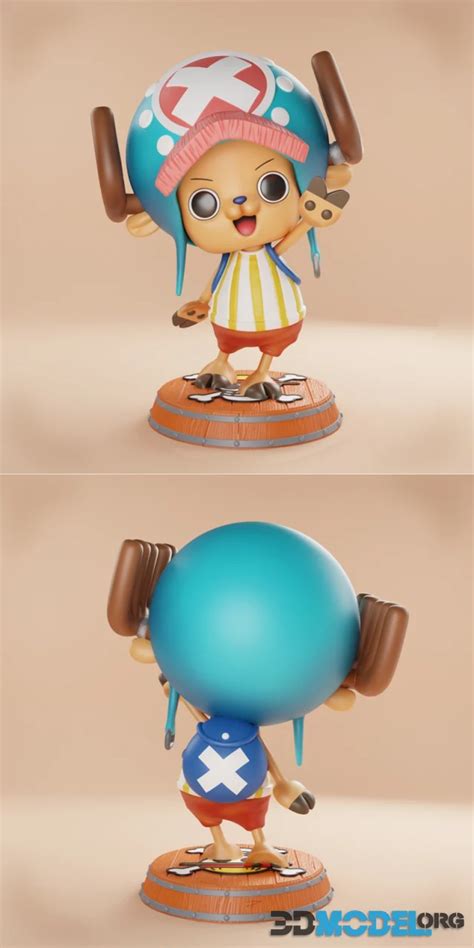 3d Model Chopper One Piece Presupported Printable