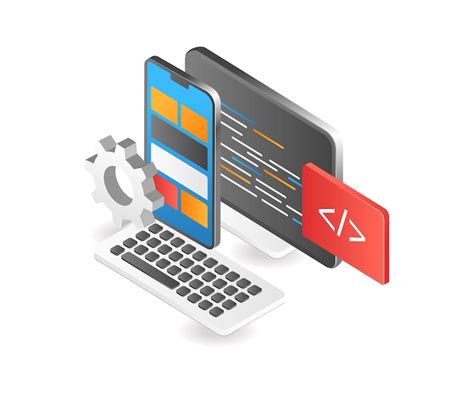 Premium Vector Program Language For Smartphone Application