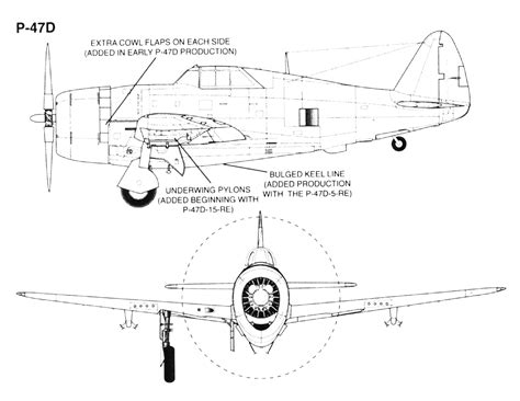P47 Thunderbolt Drawing