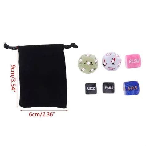 Juego De Dados Sexuales 6pzs Con Morralito Modelo 2 Pointsexshop