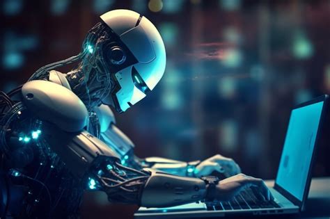 Premium Ai Image Robot Electronic Access Authentication System Tech