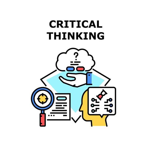 Critical Thinking Vector Concept Illustration 9755802 Vector Art At