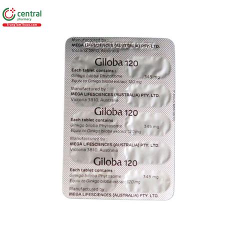Thuốc Giloba 120 Tăng Cường đưa Máu Lên Não Giảm đau đầu Chóng Mặt