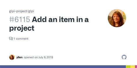 Add An Item In A Project · Issue 6115 · Glpi Projectglpi · Github