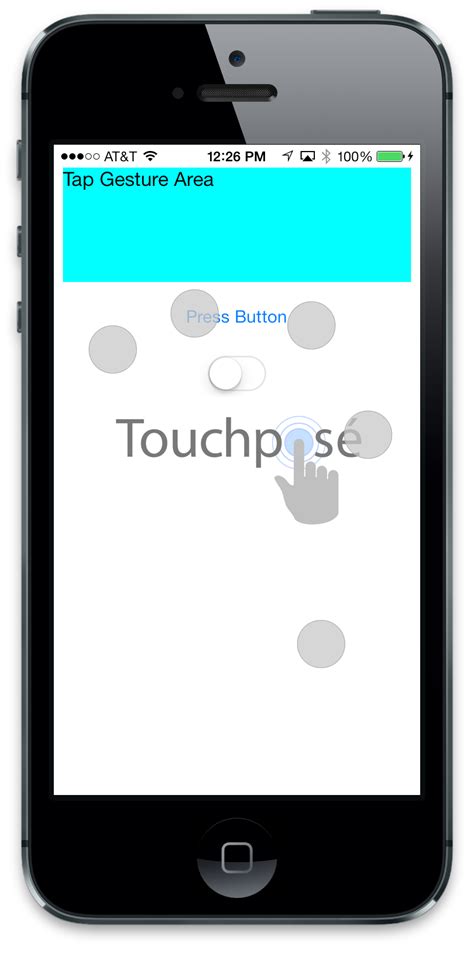 show finger touches with reflector or iphone demos with touchpose
