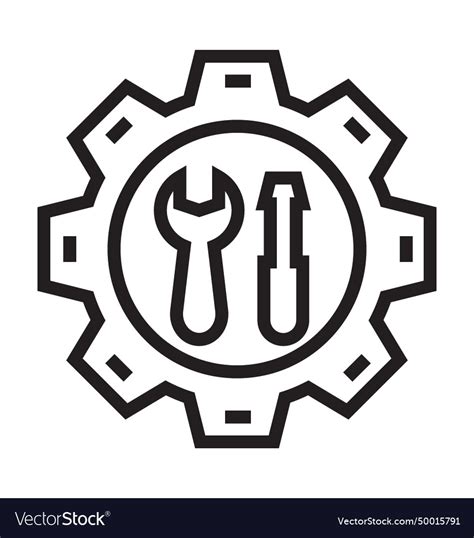 Settings Icon Royalty Free Vector Image Vectorstock