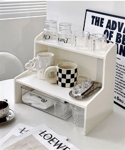 특가루시아이 화이트 책상 선반 깔끔 정리 수납 정리함 수납함 인테리어 소품 필기구 보관 에이블리