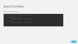 Goroutine Stack And Local Variable Allocation In Go PPT