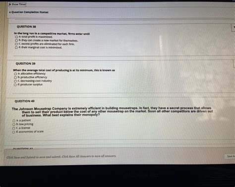 Solved Show Timer Question Completion Status Question 38