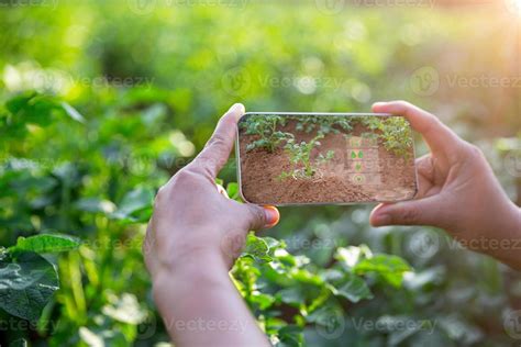 Smart Farming With Iot Internet Of Things Growing Potato Seedling With Infographics Smart