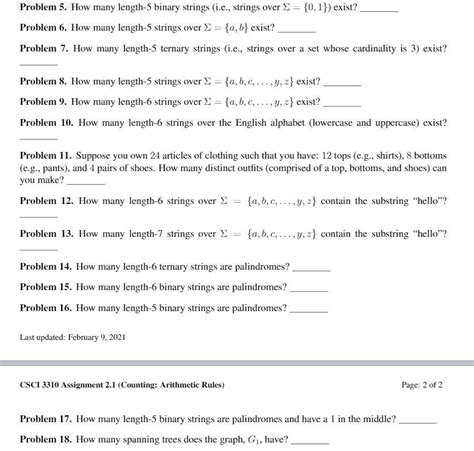 solved problem 5 how many length 5 binary strings i e