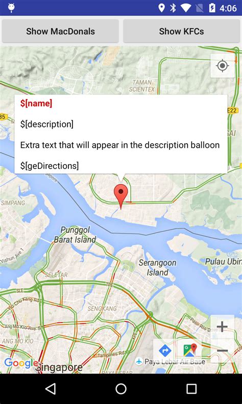 Rendering Cdata Html Tag From Kml File In Android Map Api V2 Not