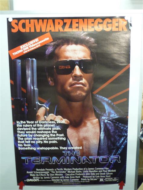 The Terminator Arnold Schwarzenegger Michael Biehn Home Video Poster