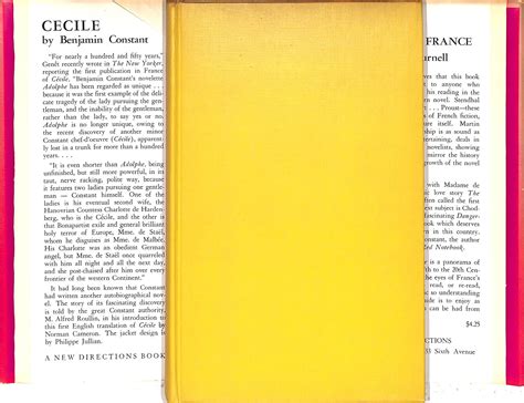 Cecile 1953 Constant Benjamin