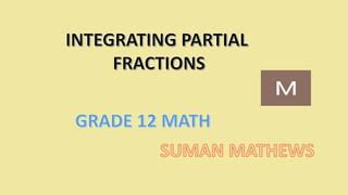 Partial Fractions Integration PPT