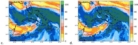 Wrf Sst Relative Humidity Map Of November 8 At The Level Of 700 Hpa At
