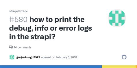 How To Print The Debug Info Or Error Logs In The Strapi · Issue 580