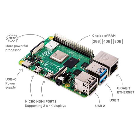 Raspberry Pi Model B Quad Core WiFi Bluetooth GB