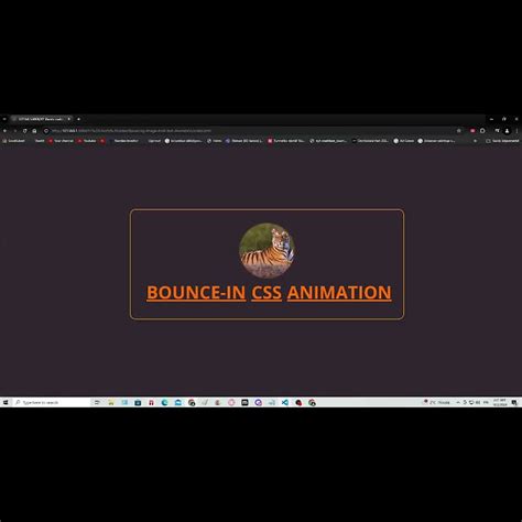 Bounce In Animation With Html And Css Youtube